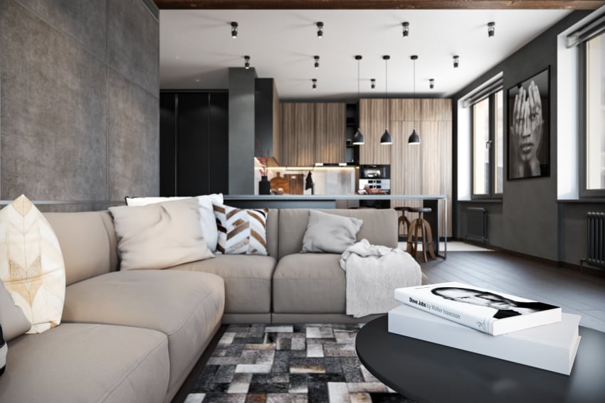 Những Mẫu Phòng Khách Gam Màu Tối Đẹp Thanh Lịch Sang Trọng