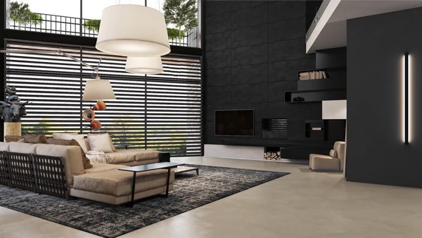 Những Mẫu Phòng Khách Gam Màu Tối Đẹp Thanh Lịch Sang Trọng